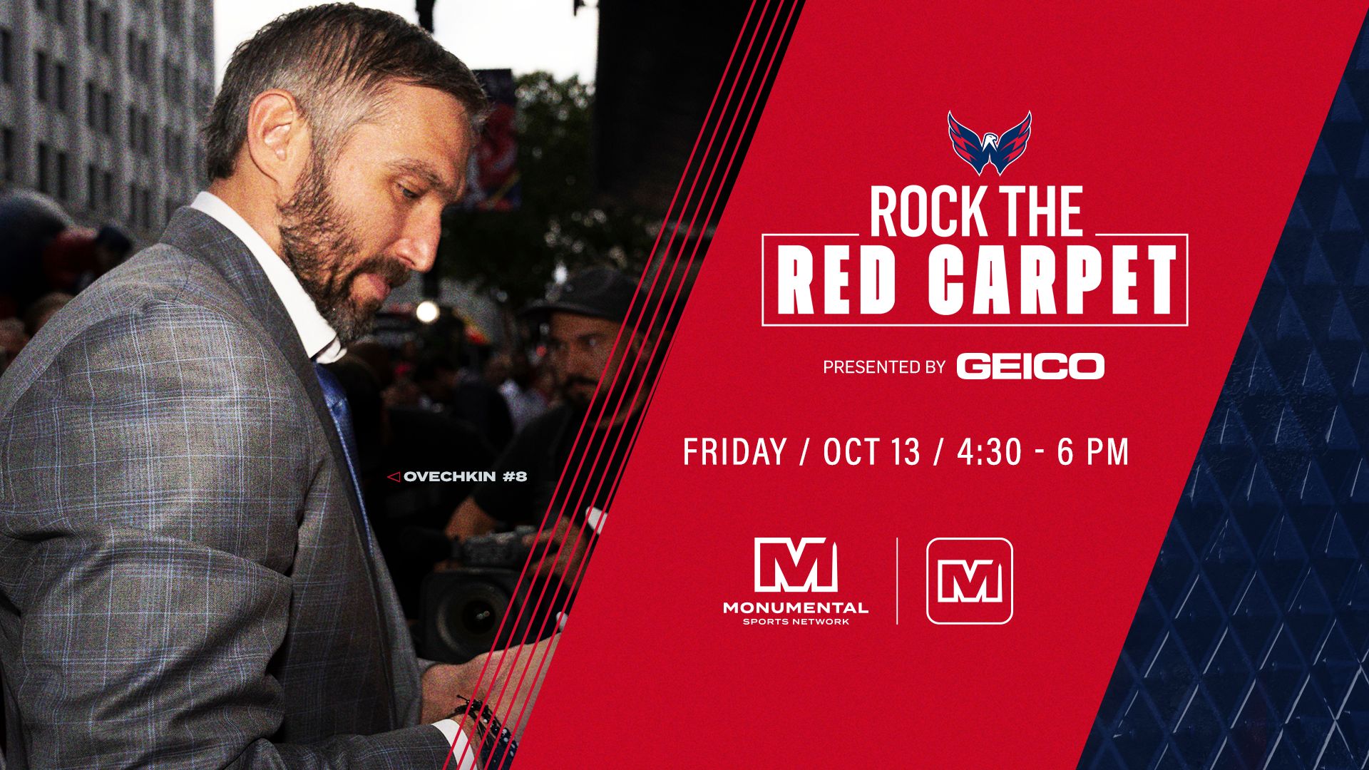 How to watch Capitals’ Rock the Red Carpet on Opening Night