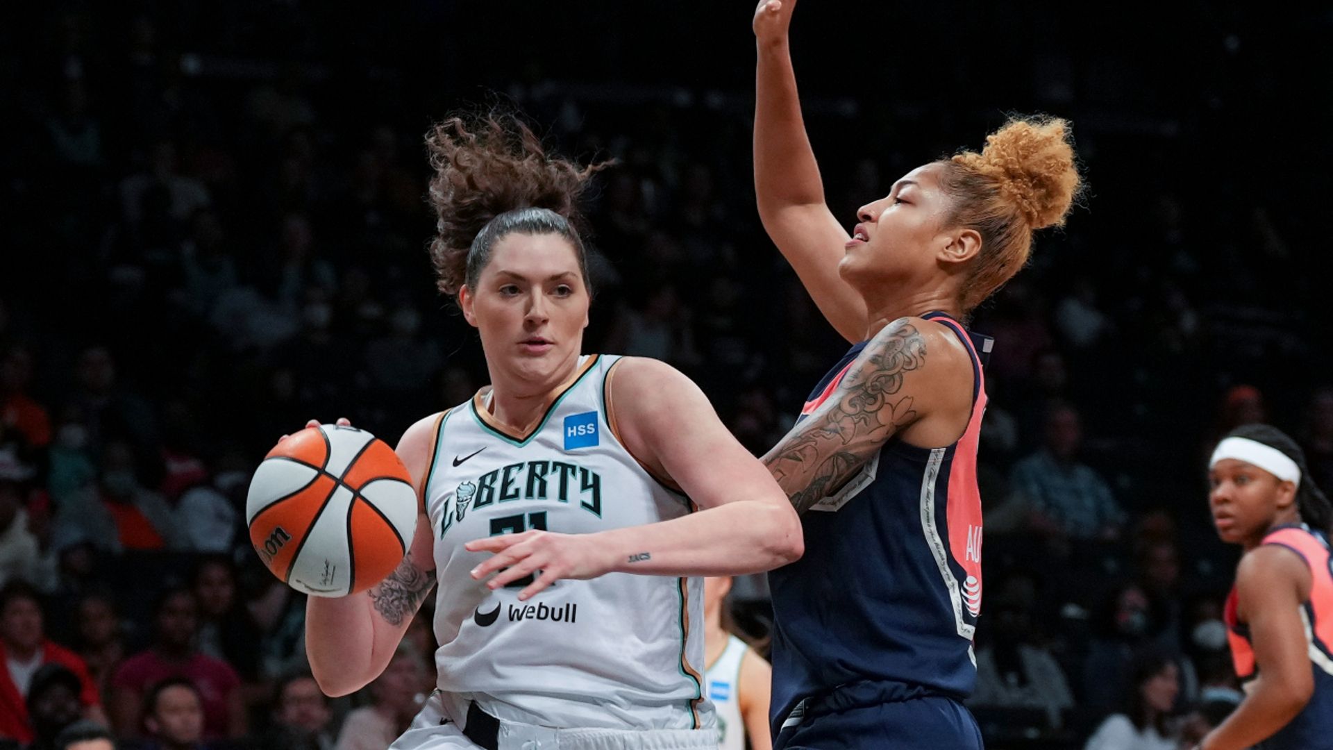 Stef Dolson returns to Mystics embracing a new role, playing with ...