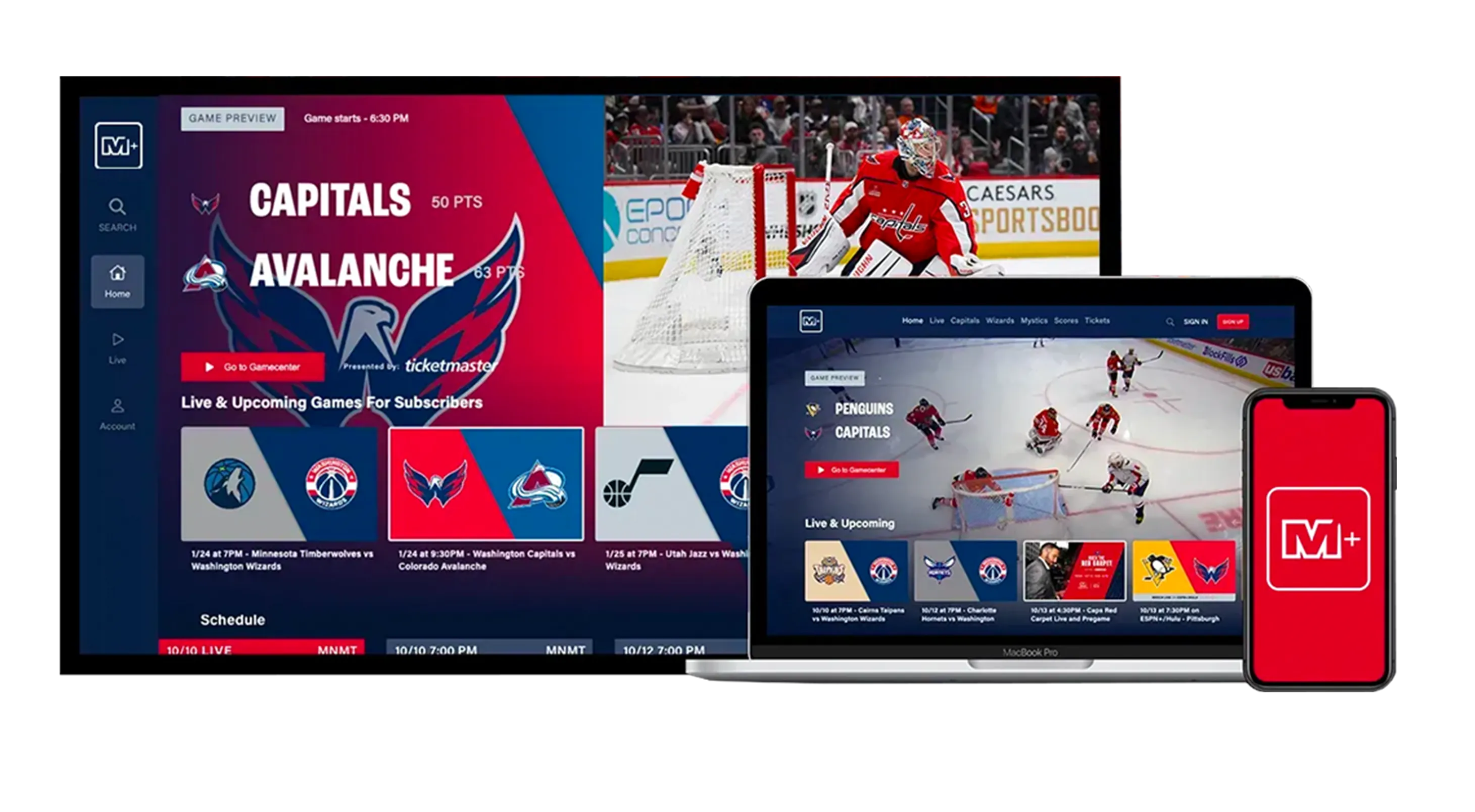 Watch LIVE Capitals Games