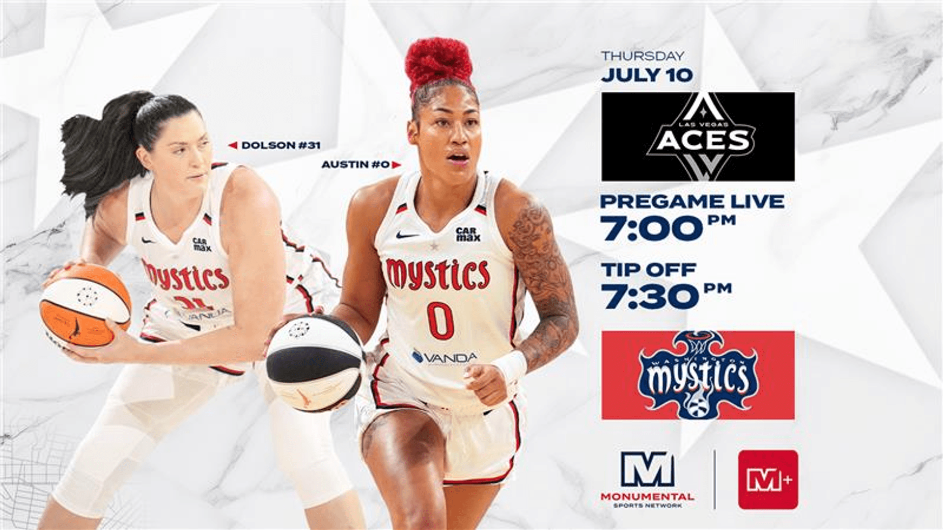 How to watch every Washington Mystics game in 2025