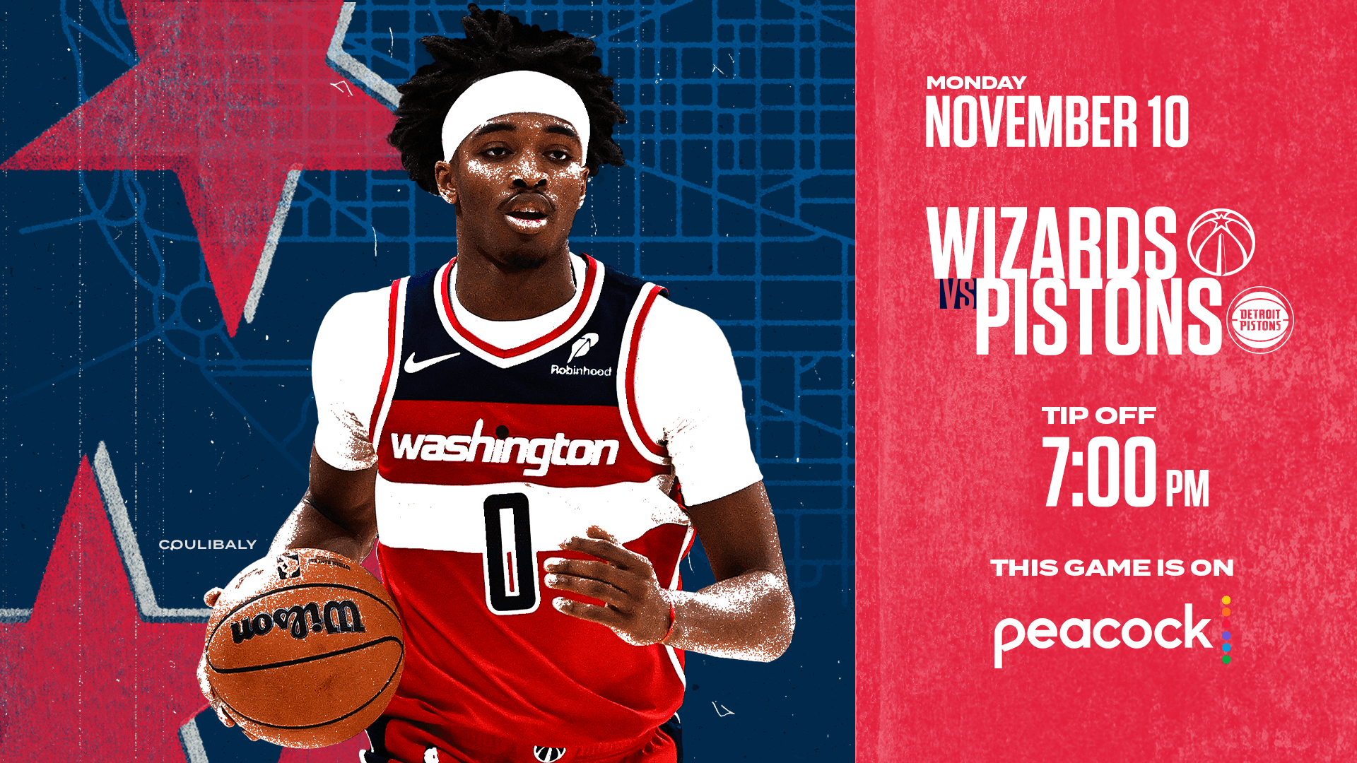 11/10 at 7PM - Wizards vs Pistons